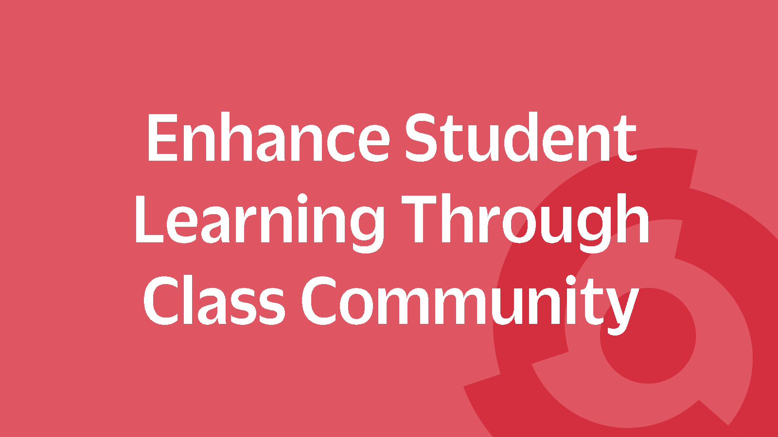 Building a Sense of Belonging and Community into an Online Course ...