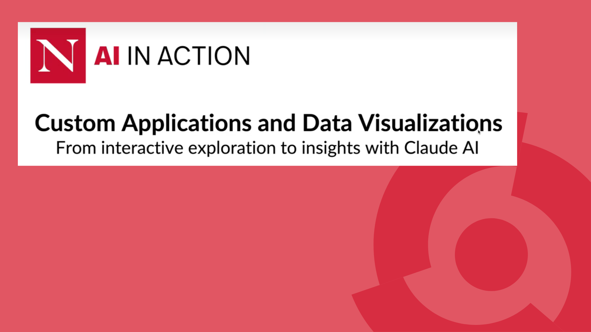 AI in Action – Create Custom Applications and Data Visualizations (2025)